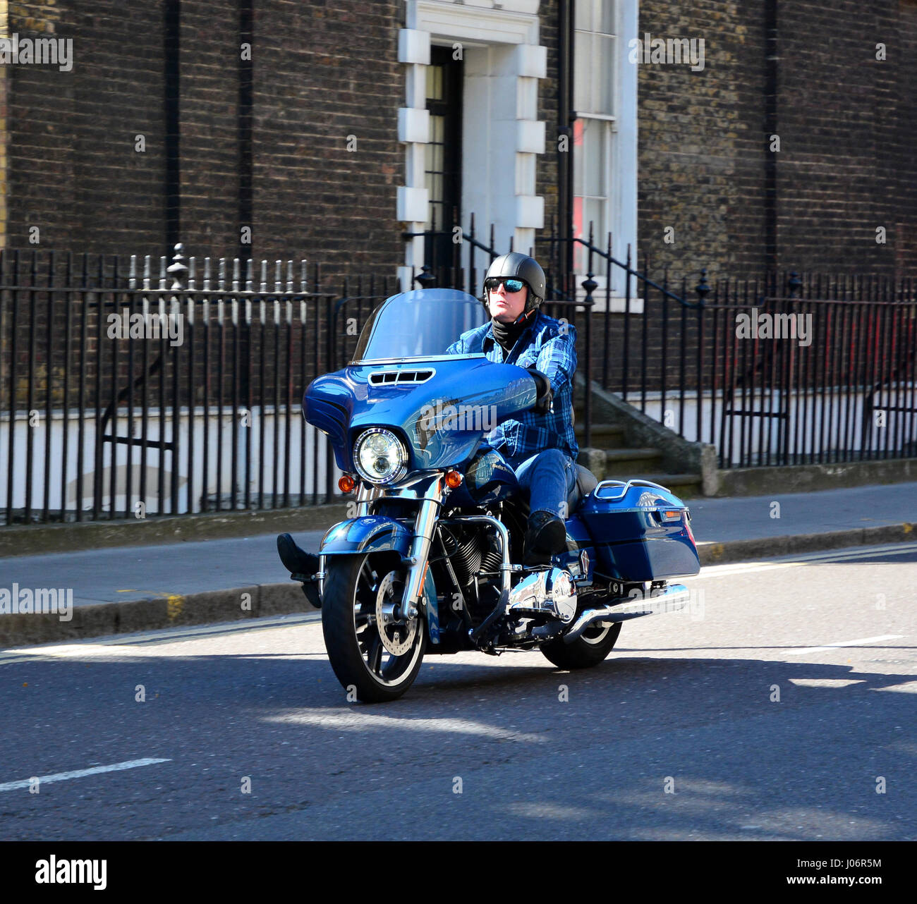 Man Riding Harley Davidson Motorcycle High Resolution Stock Photography ...