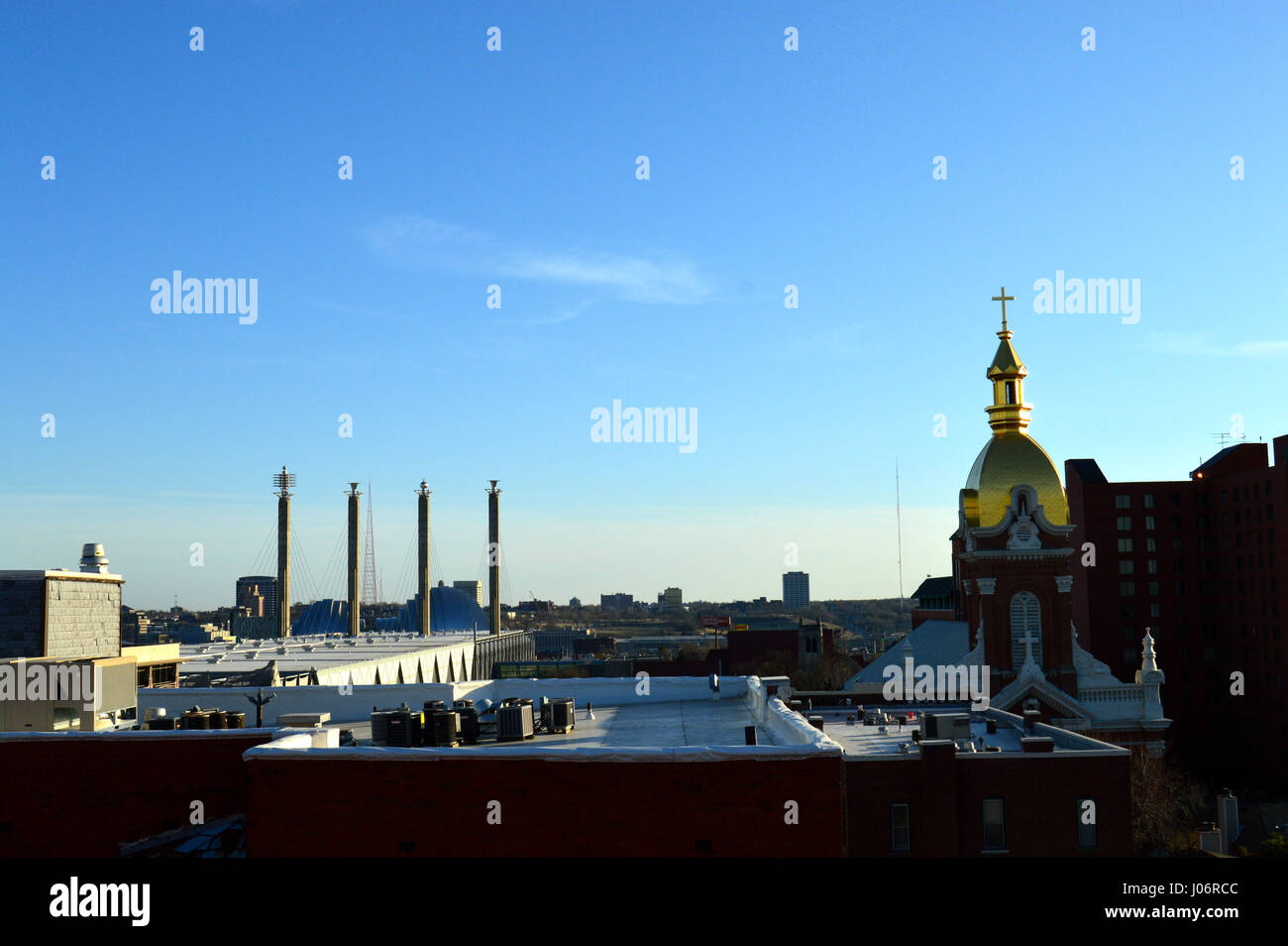 Kansas City Skyline at Sunset Stock Photo - Alamy