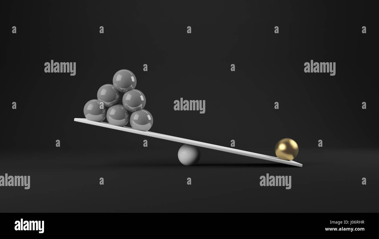 3d rendering of balance concept Stock Photo - Alamy