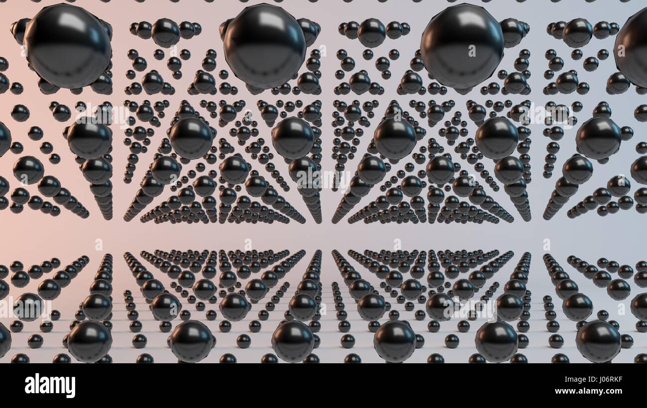 flying 3d rendering spheres inside a studio Stock Photo - Alamy