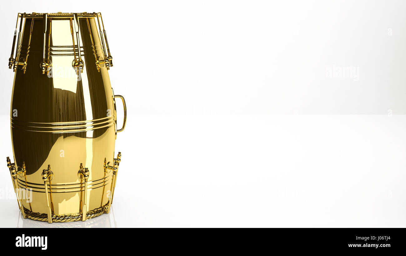 golden 3d rendering of a bongo inside a studio Stock Photo - Alamy