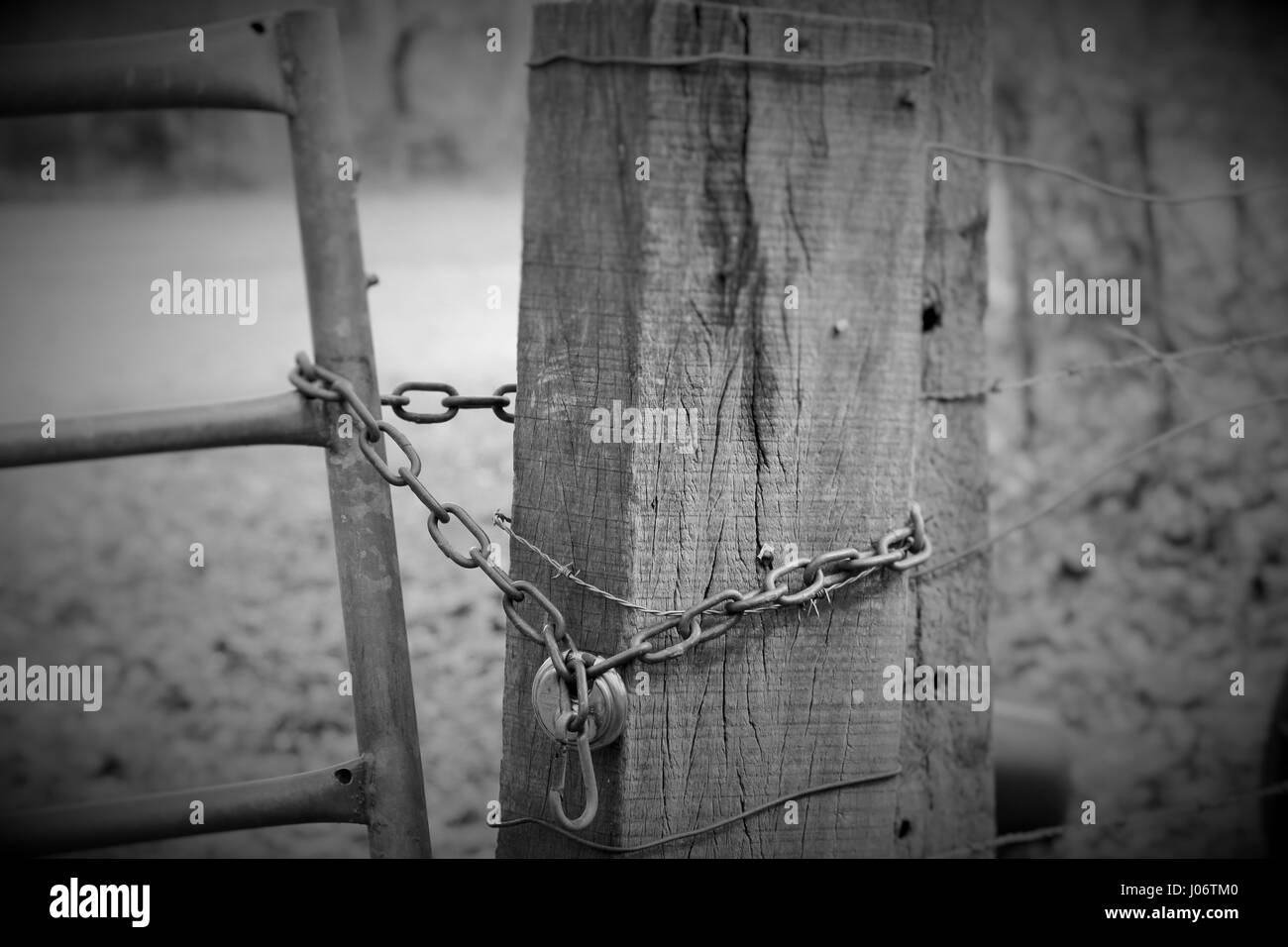 Lock on Black and White Stock Photos & Images - Alamy