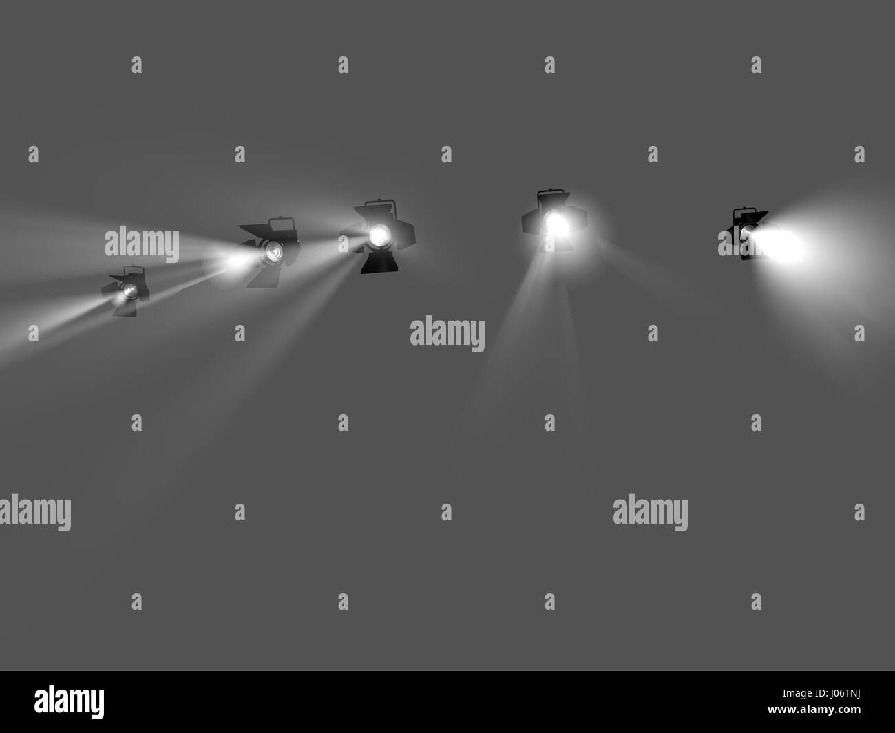 Silhouette stage lights Black and White Stock Photos & Images - Alamy