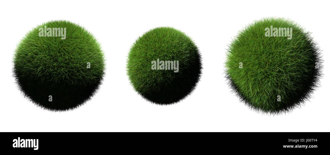 3d rendering round green Cut Out Stock Images & Pictures - Alamy