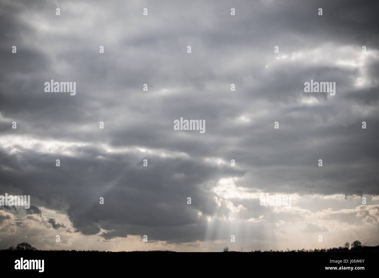 magical sky with rays Stock Photo - Alamy