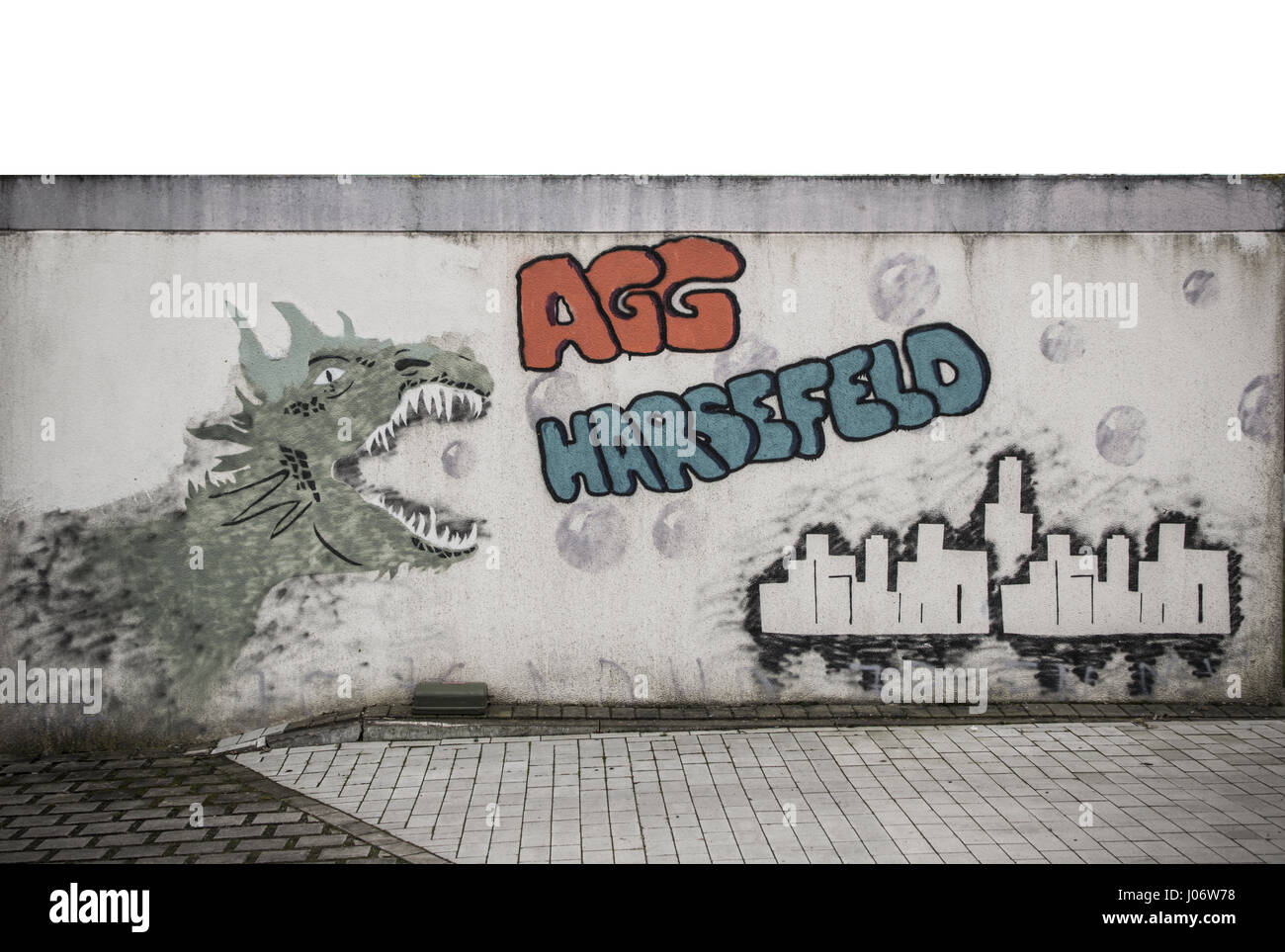 graffiti wall isolated on white Stock Photo - Alamy