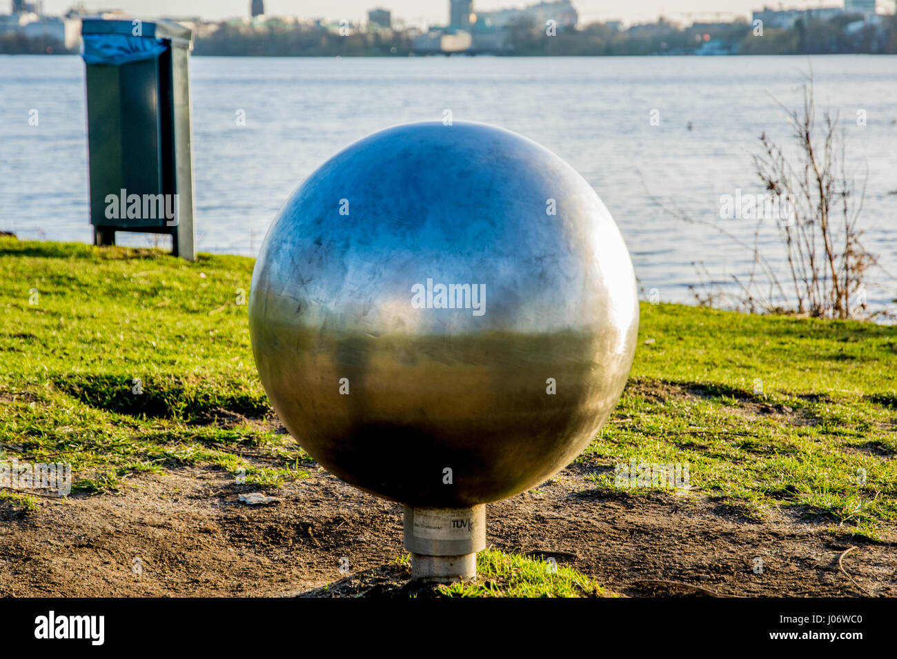 reflective ball in the park Stock Photo - Alamy