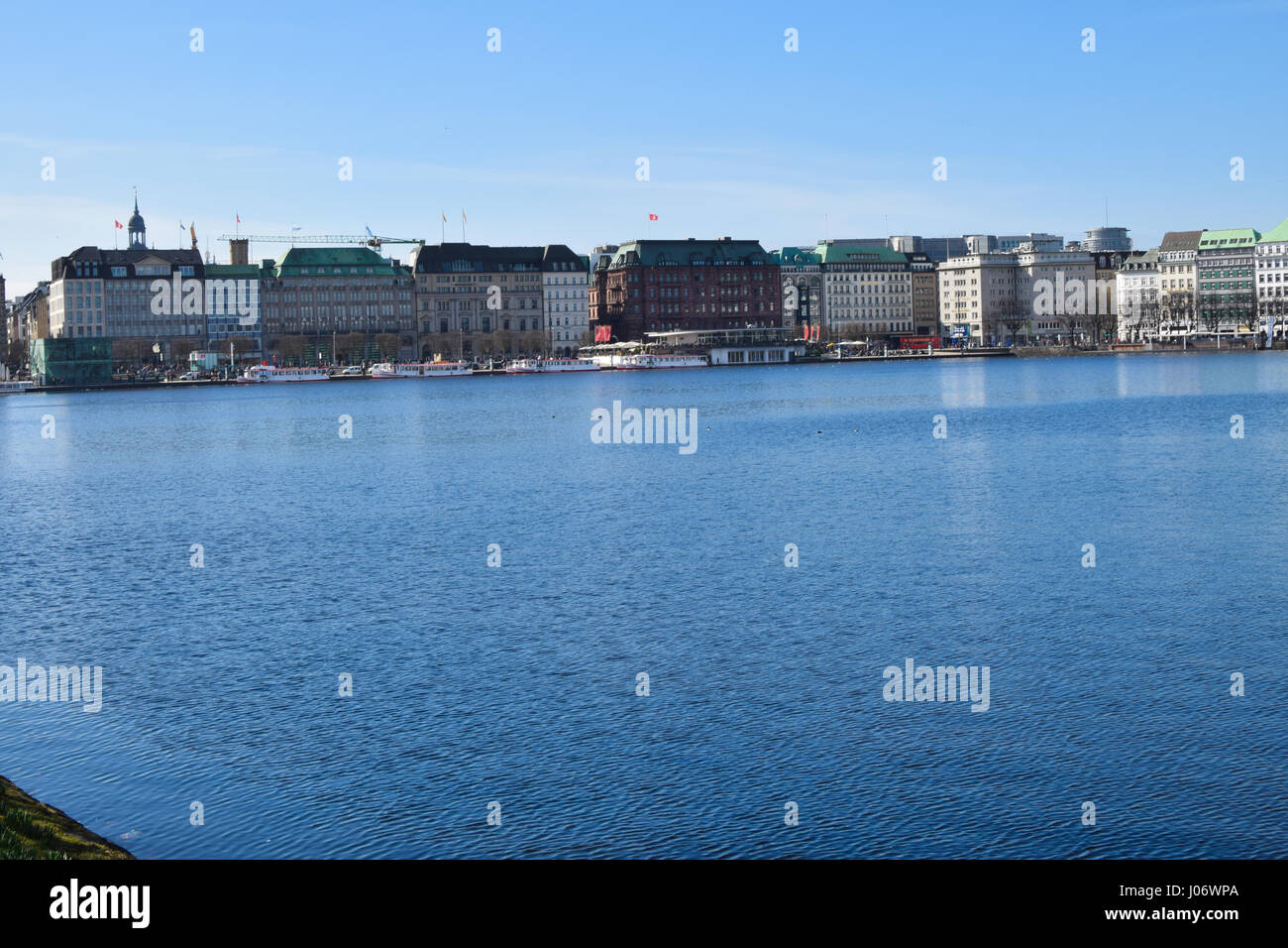 Alster lake in hamburg Stock Photo - Alamy