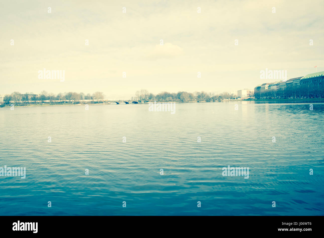 Alster lake in hamburg Stock Photo - Alamy