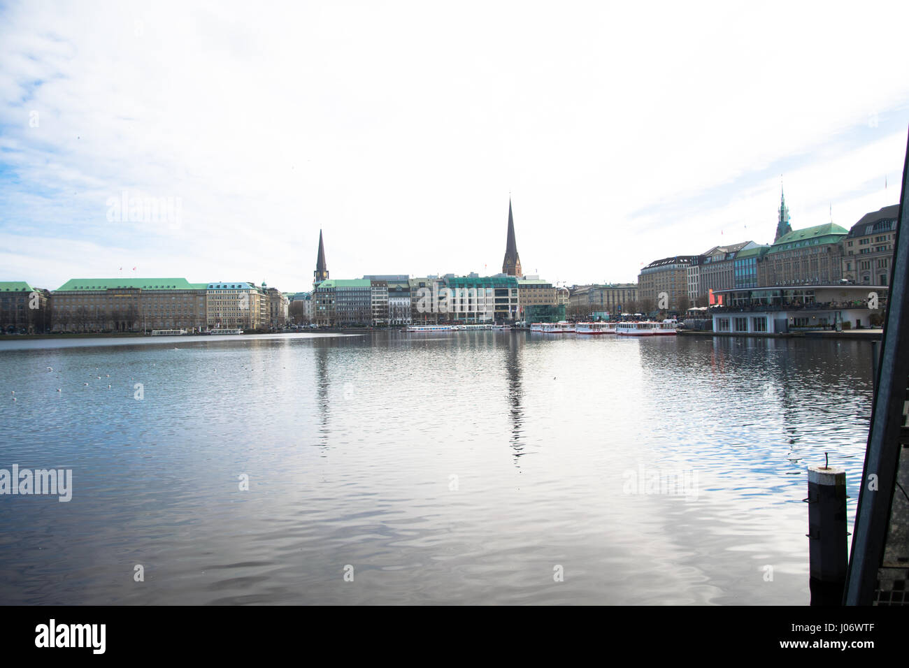 Alster lake in hamburg Stock Photo - Alamy