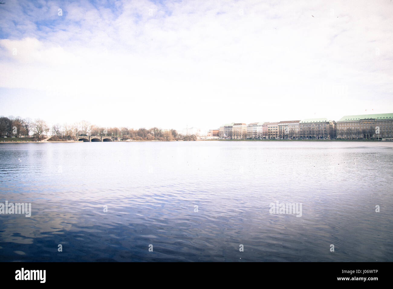 Alster lake in hamburg Stock Photo - Alamy