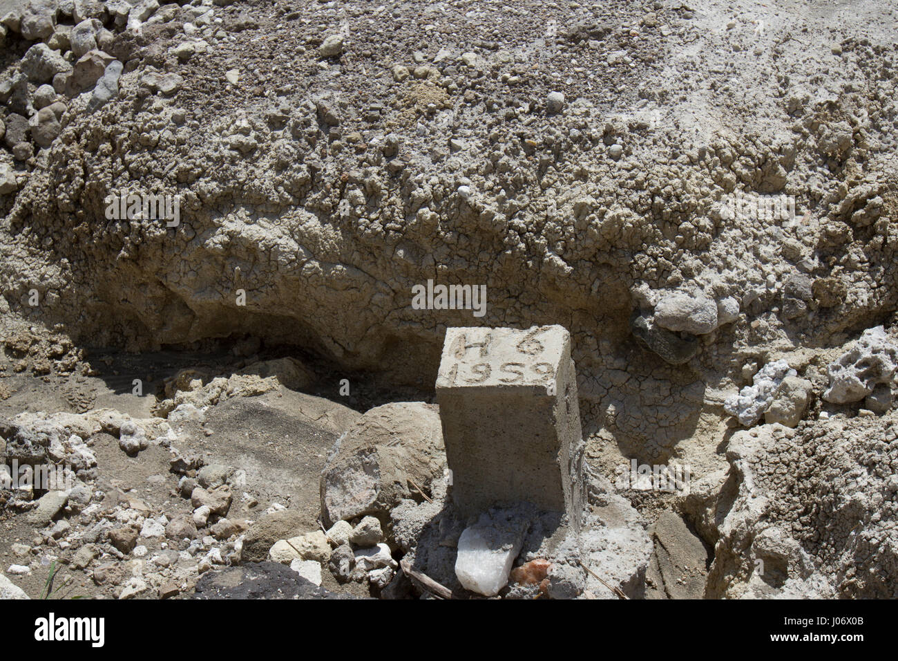 Historic marker for site in Oldupai Gorge where Leakey discovered ...
