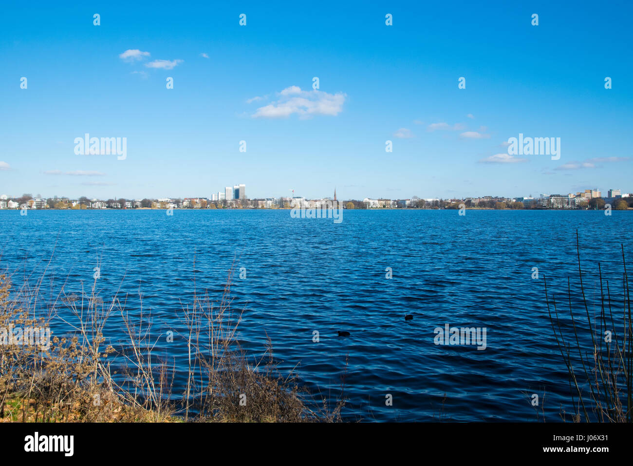 hamburg alster lake Stock Photo - Alamy
