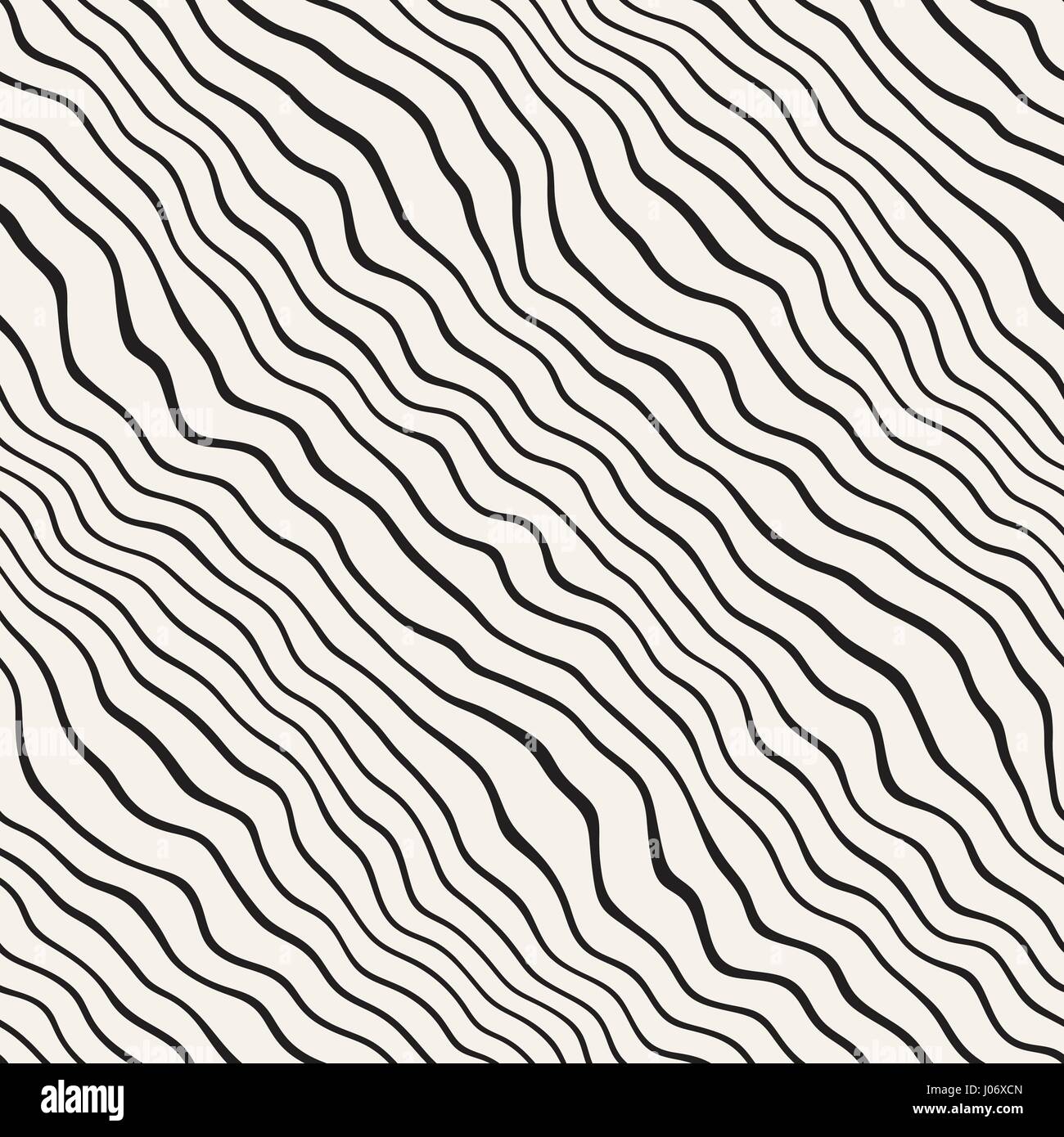Wavy Ripple Hand Drawn Lines. Abstract Geometric Background Design ...