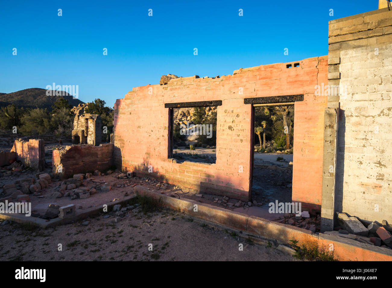 Ruins of the Wonderland Ranch. Joshua Tree National Park, California ...