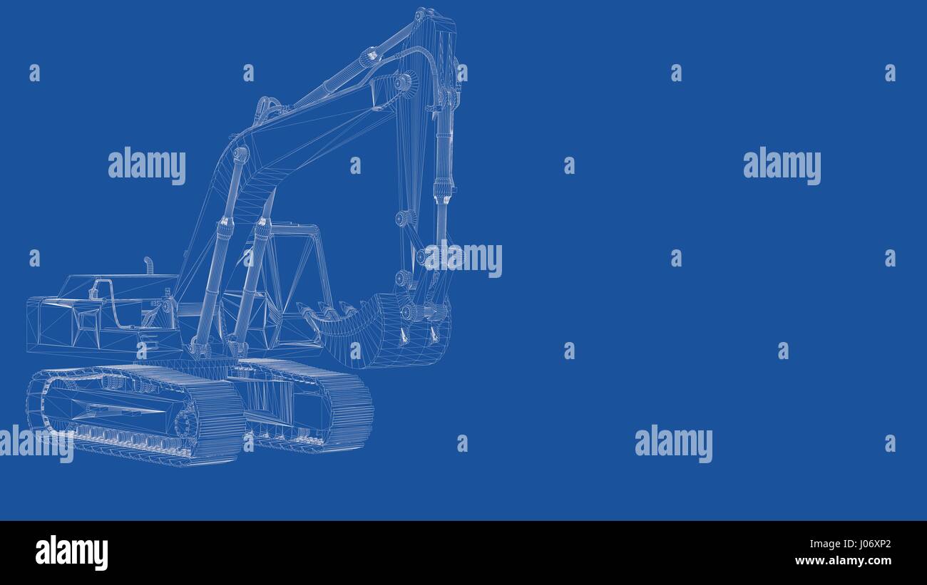 Digger drawing sketch hi-res stock photography and images - Alamy