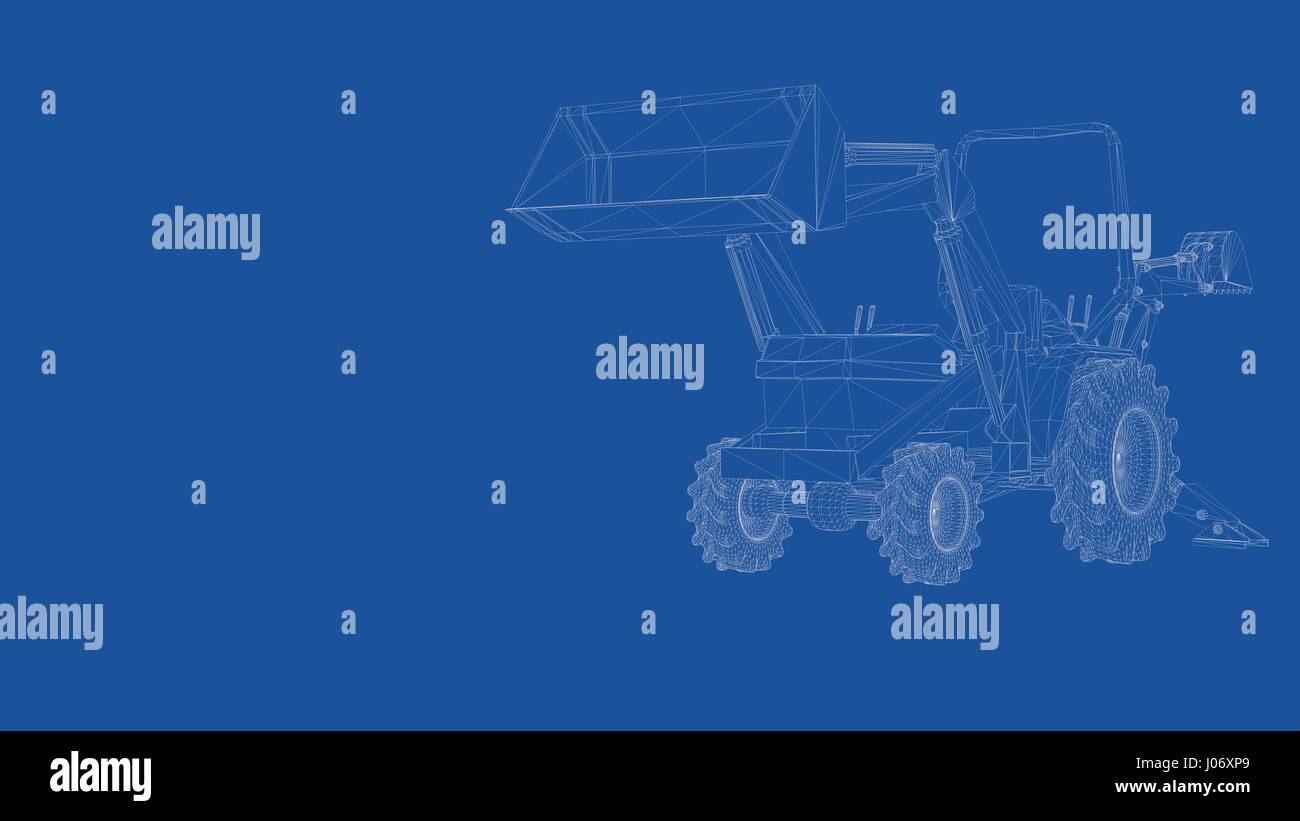 Digger drawing sketch hi-res stock photography and images - Alamy