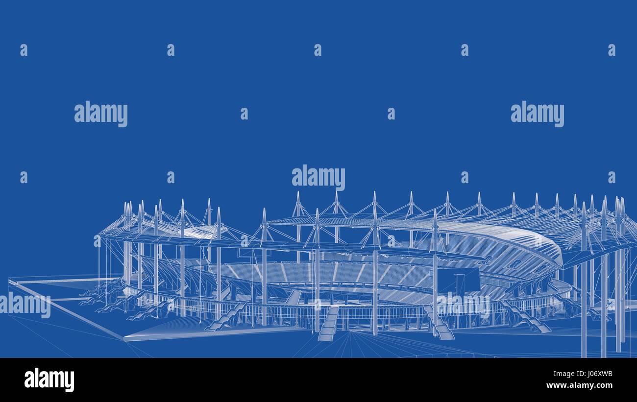 Stadium wireframe hi-res stock photography and images - Alamy