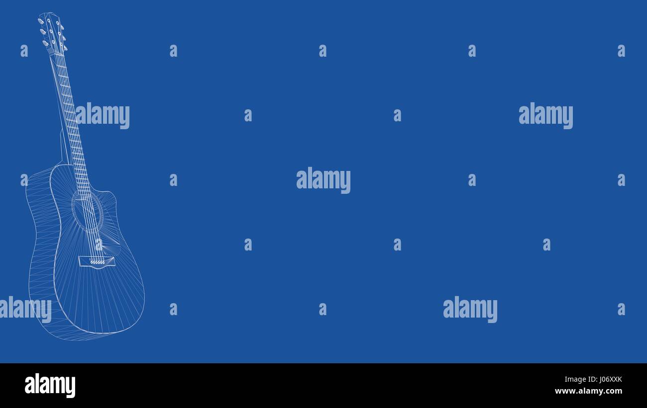 Technical drawing guitar hi-res stock photography and images - Alamy
