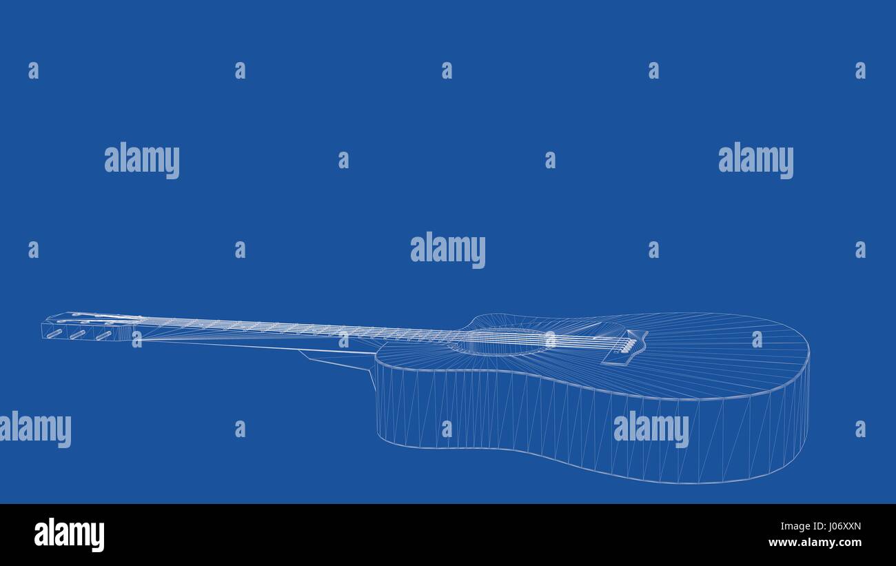 Technical drawing guitar hi-res stock photography and images - Alamy