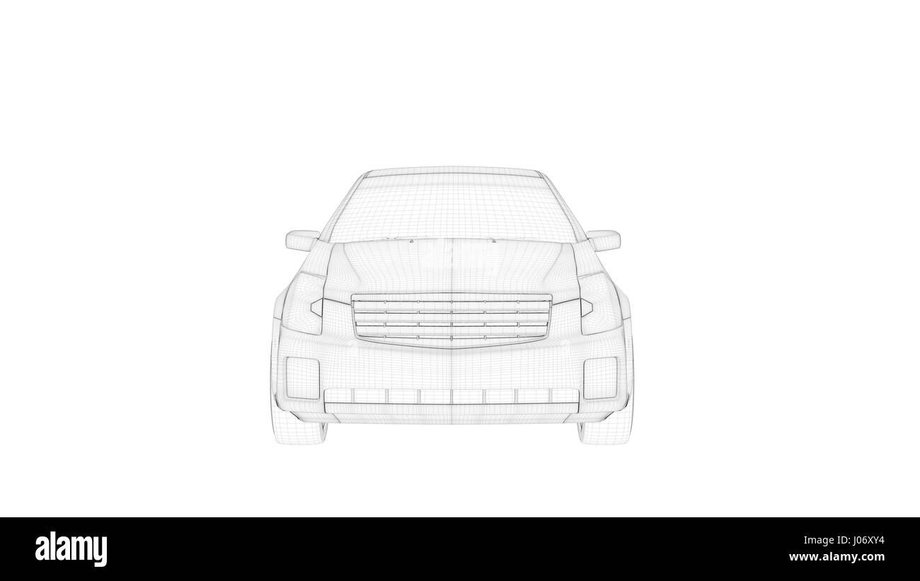 3d rendering of an outlined object Stock Photo - Alamy