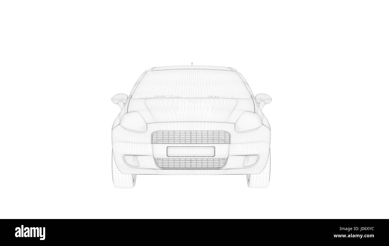 3d rendering of an outlined object Stock Photo - Alamy