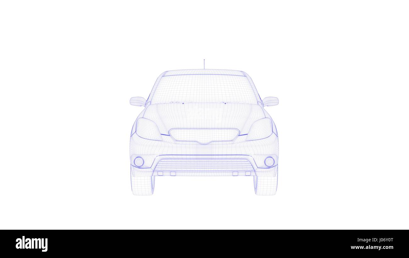 3d rendering of an outlined object Stock Photo - Alamy