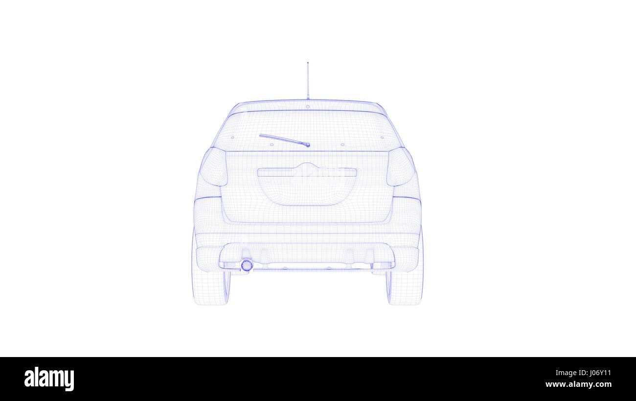 3d rendering of an outlined object Stock Photo - Alamy