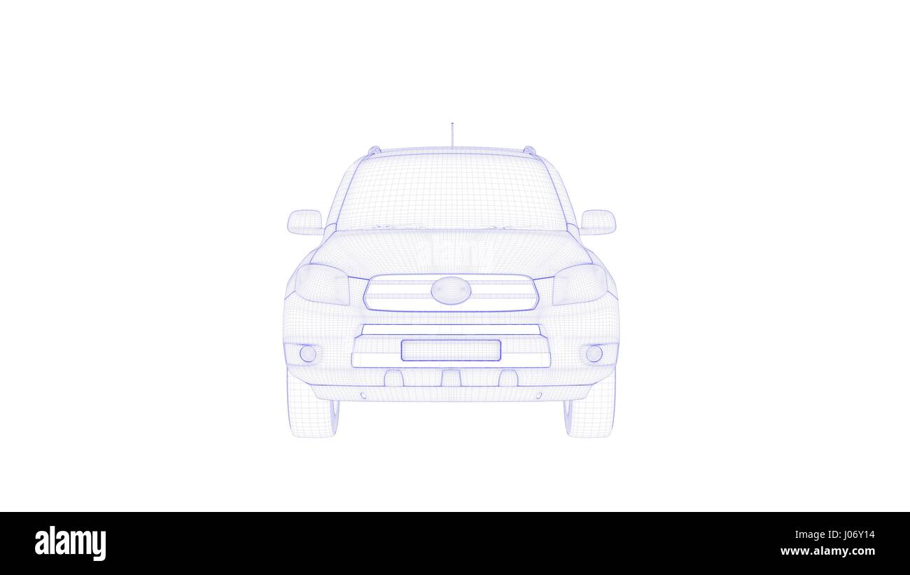 3d rendering of an outlined object Stock Photo - Alamy