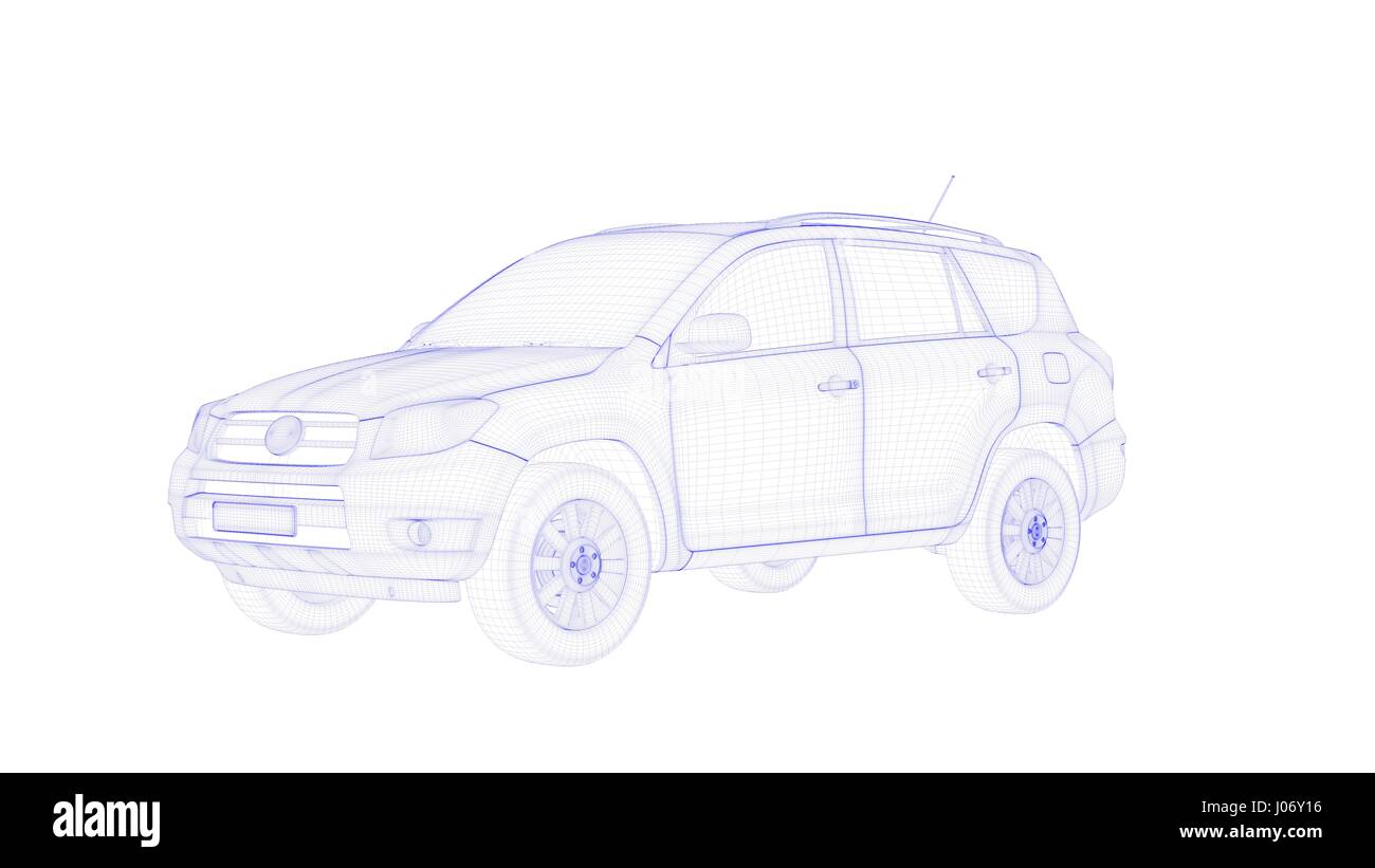 3d rendering of an outlined object Stock Photo - Alamy