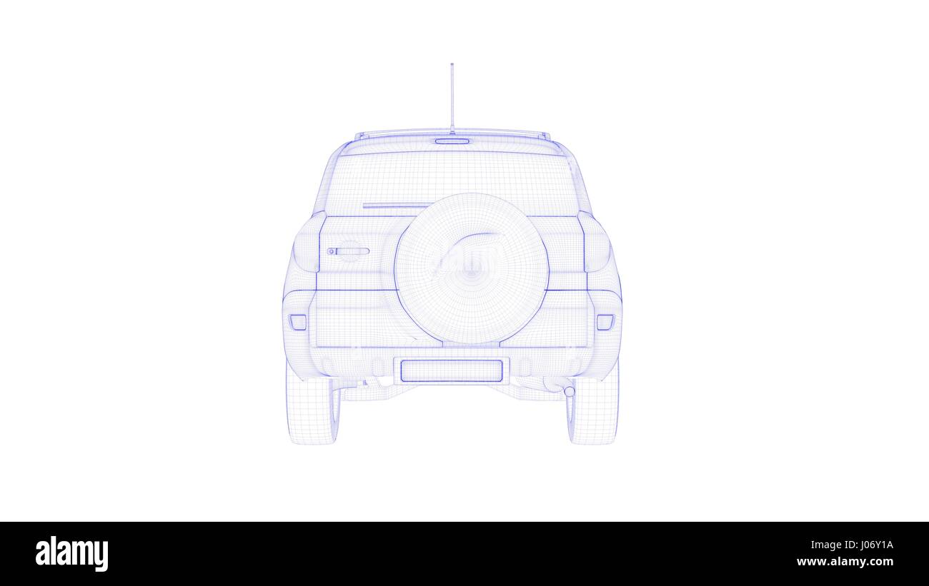 3d rendering of an outlined object Stock Photo - Alamy