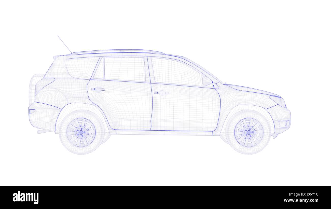 3d rendering of an outlined object Stock Photo - Alamy