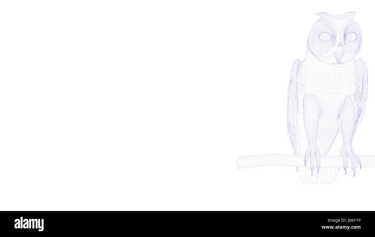 3d rendering of an outlined object Stock Photo - Alamy