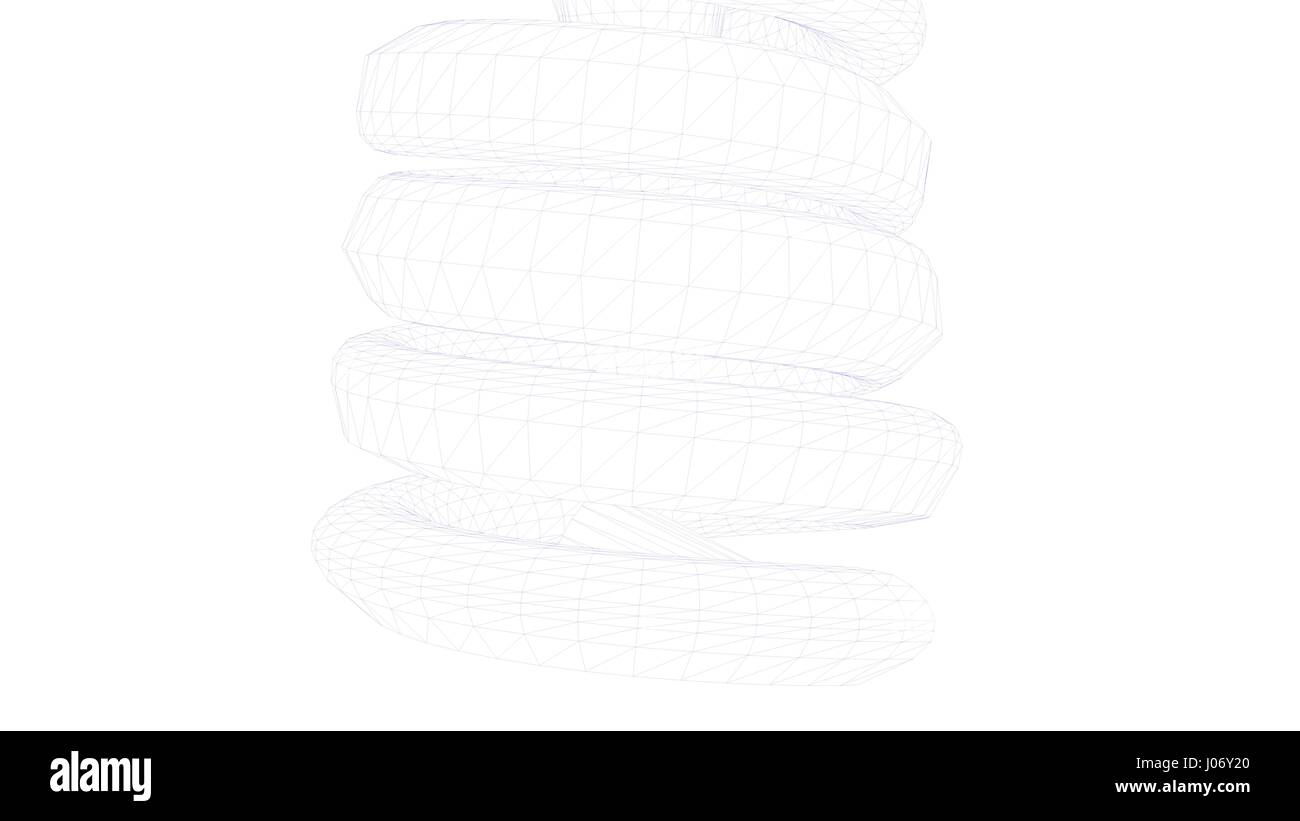 3d rendering of an outlined object Stock Photo - Alamy