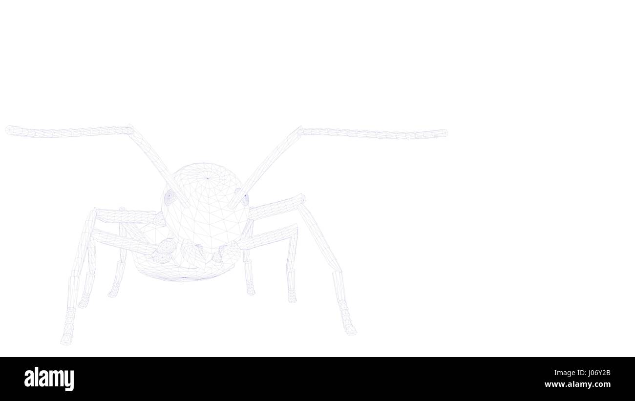 3d rendering of an outlined object Stock Photo - Alamy