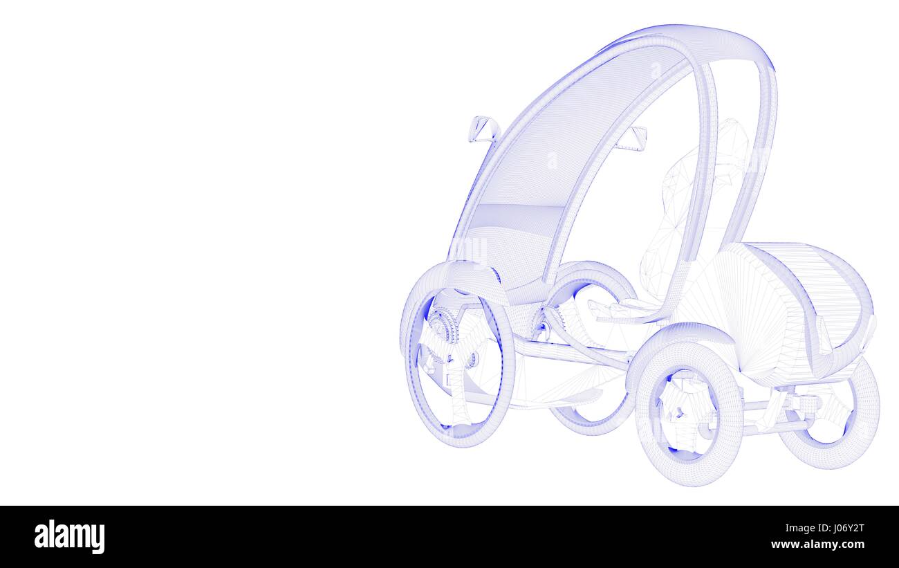 3d rendering of an outlined object Stock Photo - Alamy