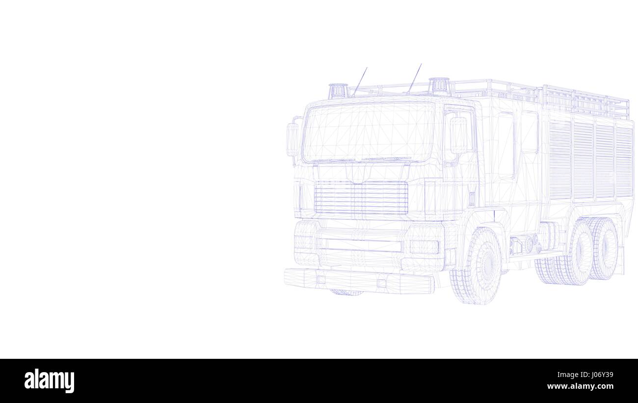 3d rendering of an outlined object Stock Photo - Alamy