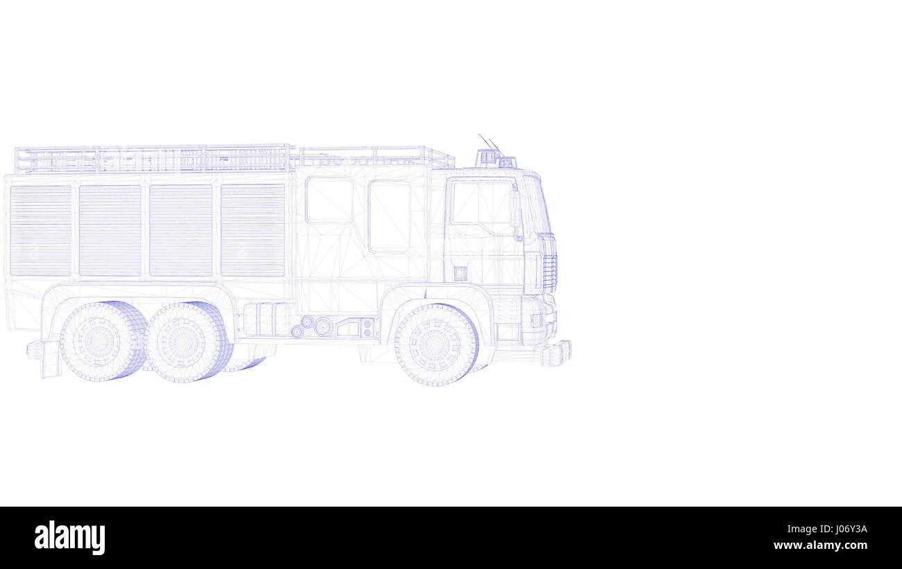 3d rendering of an outlined object Stock Photo - Alamy