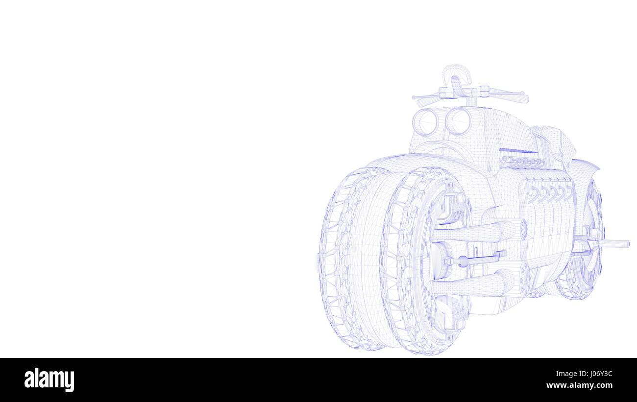 3d rendering of an outlined object Stock Photo - Alamy