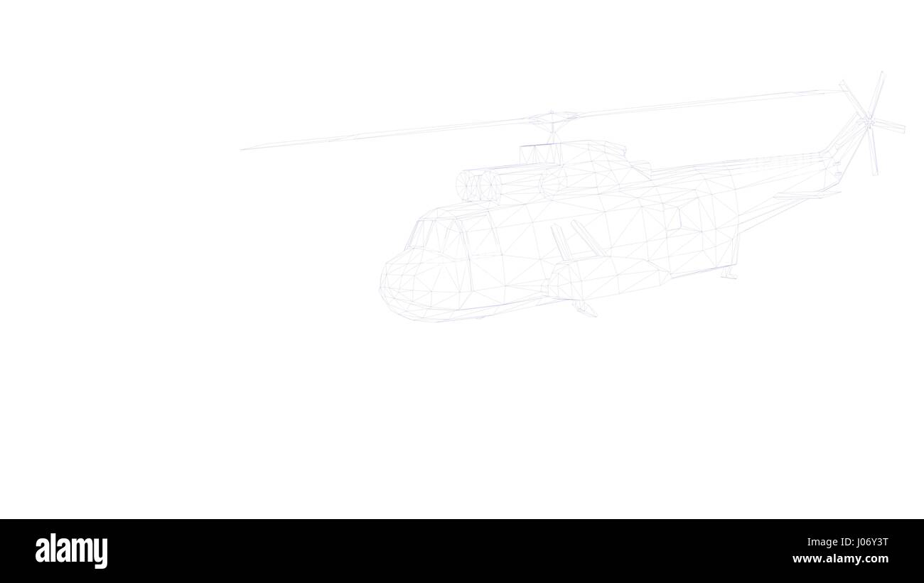 3d rendering of an outlined object Stock Photo - Alamy