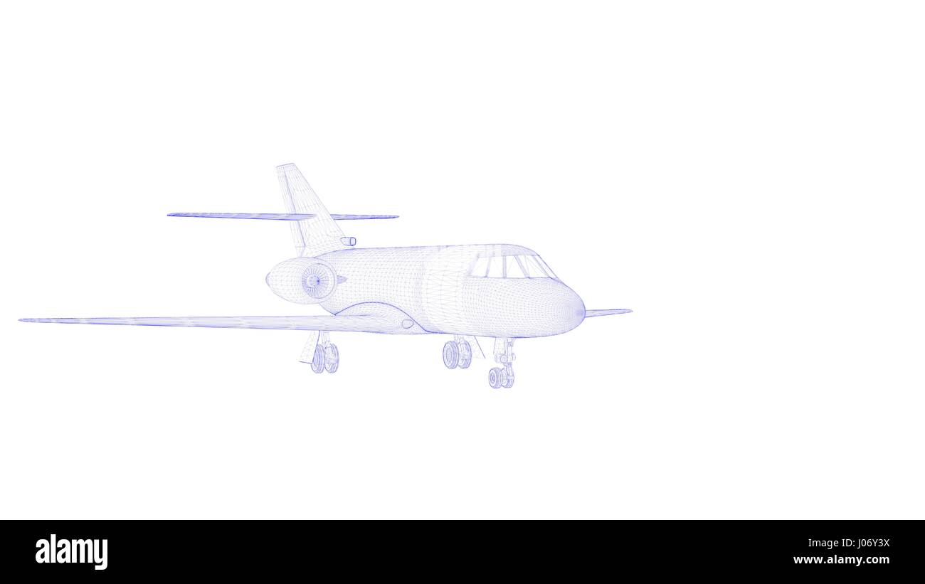 3d rendering of an outlined object Stock Photo - Alamy