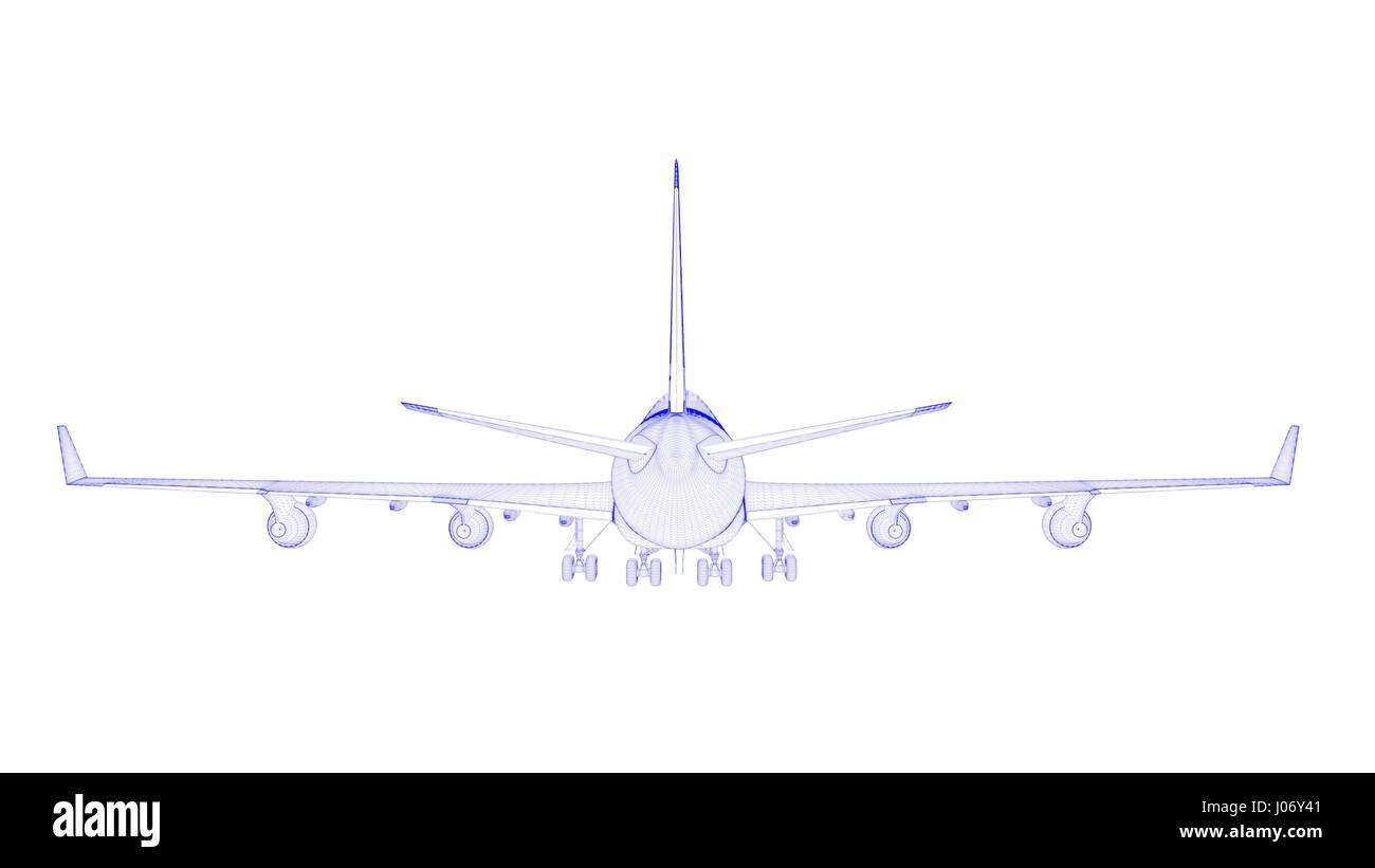 3d rendering of an outlined object Stock Photo - Alamy