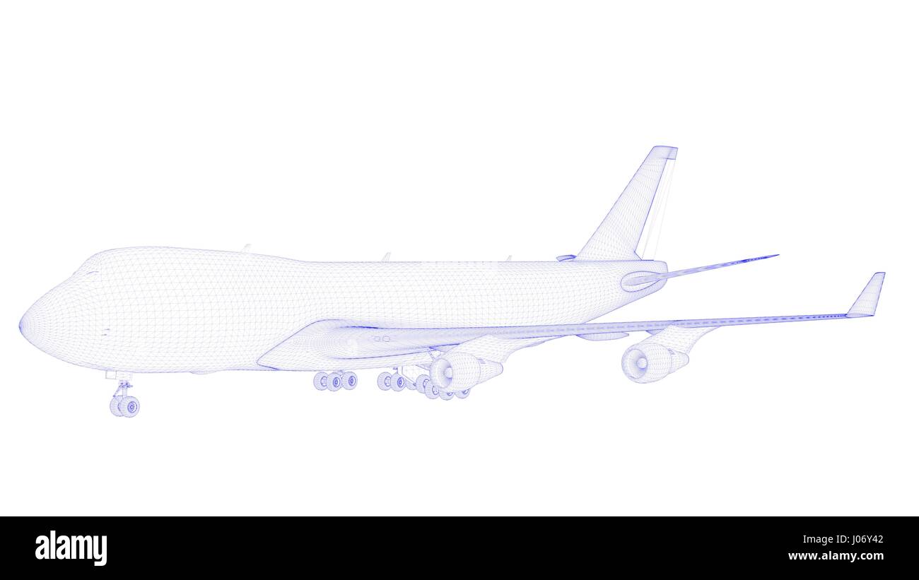 3d rendering of an outlined object Stock Photo - Alamy