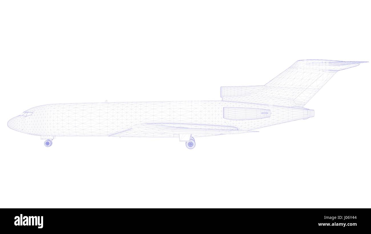 3d rendering of an outlined object Stock Photo - Alamy