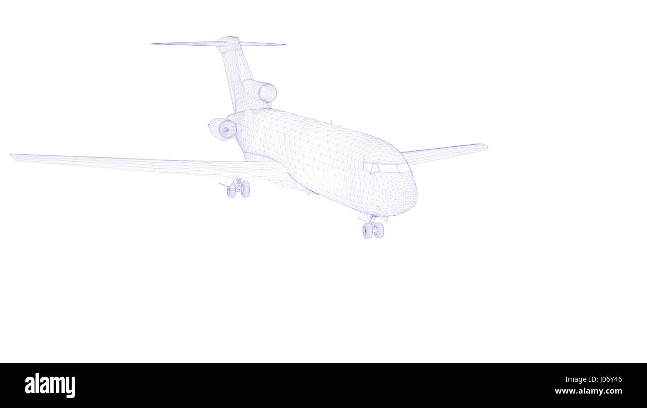 3d rendering of an outlined object Stock Photo - Alamy