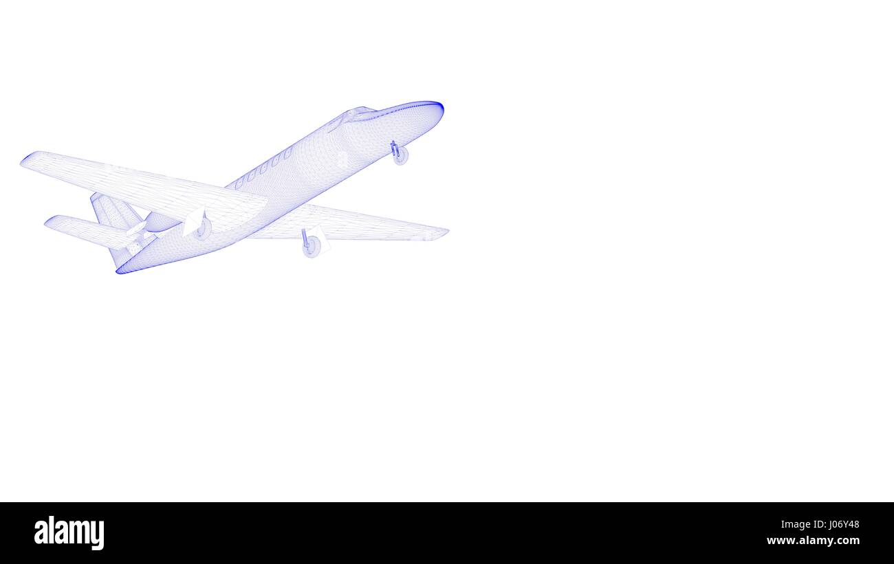 3d rendering of an outlined object Stock Photo - Alamy