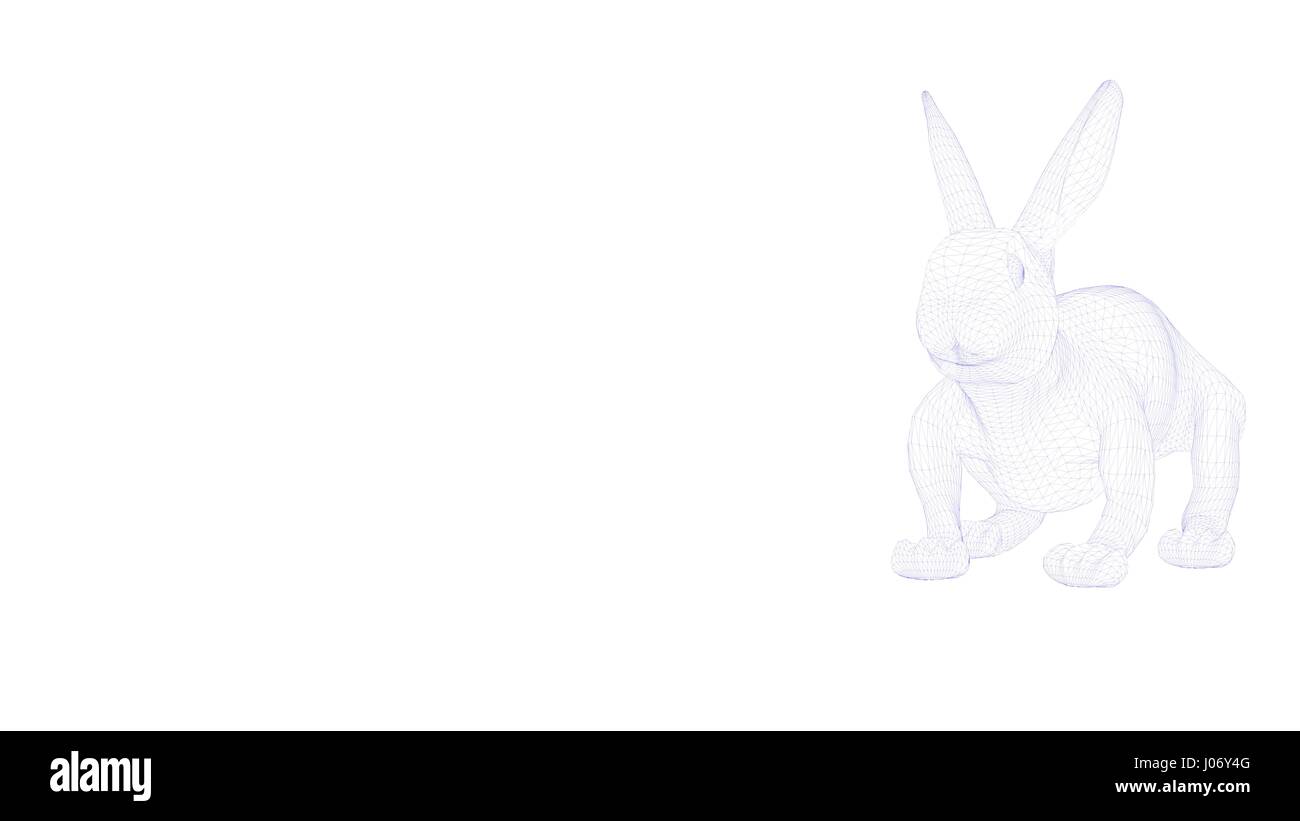 3d rendering of an outlined object Stock Photo - Alamy