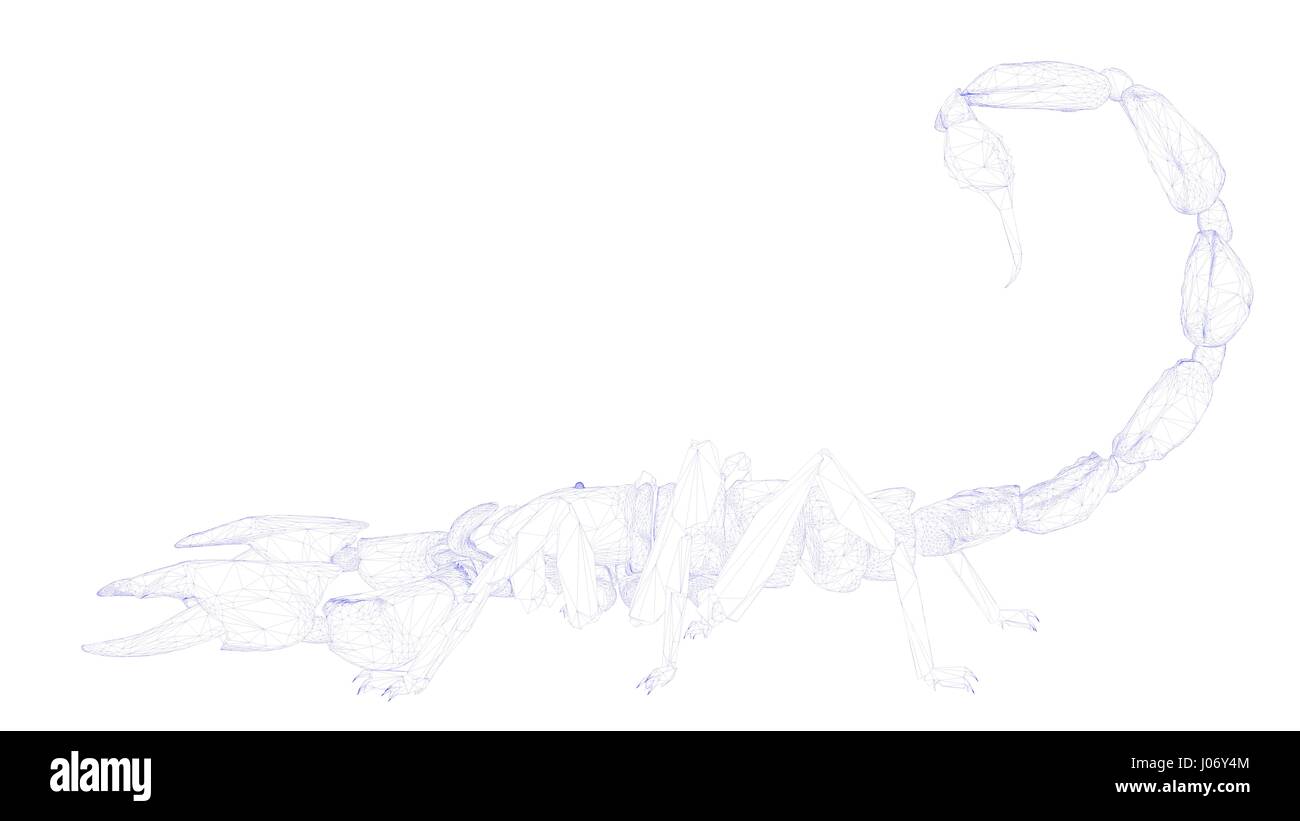 3d rendering of an outlined object Stock Photo - Alamy