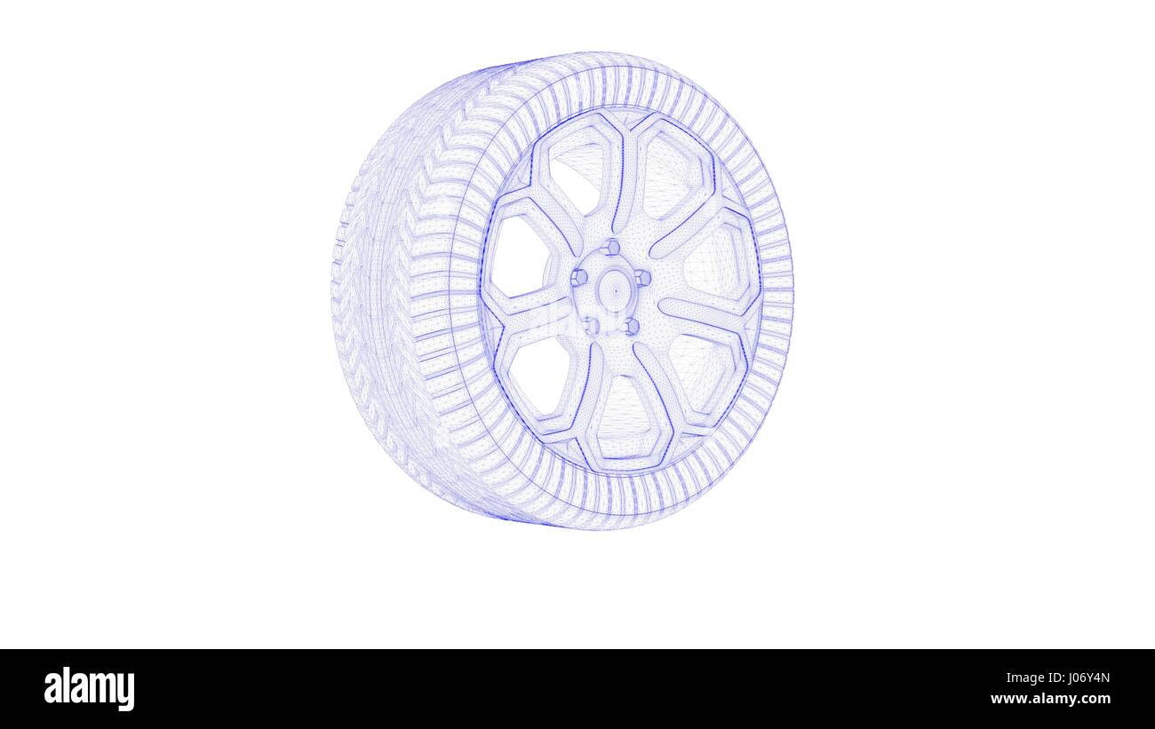 3d rendering of an outlined object Stock Photo - Alamy