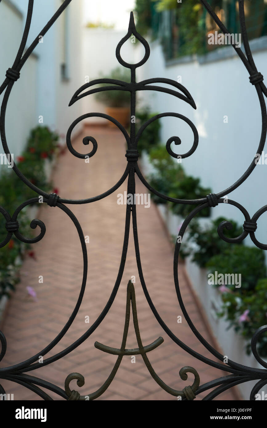 Wrought iron railings italy hi-res stock photography and images - Alamy
